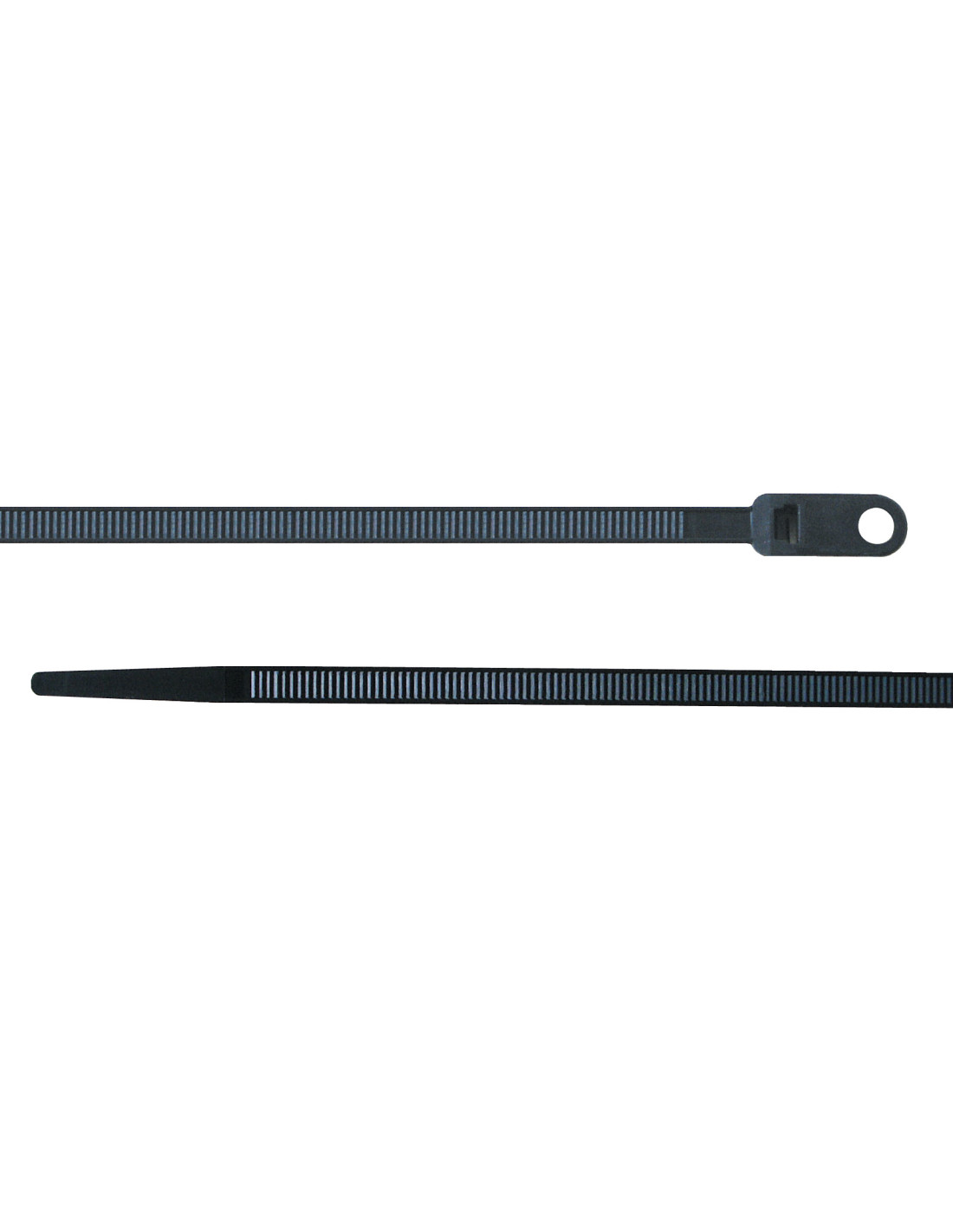 219mm x 4.2mm CABLE TIES WITH SCREW MOUNTING HEAD BLACK (x100)