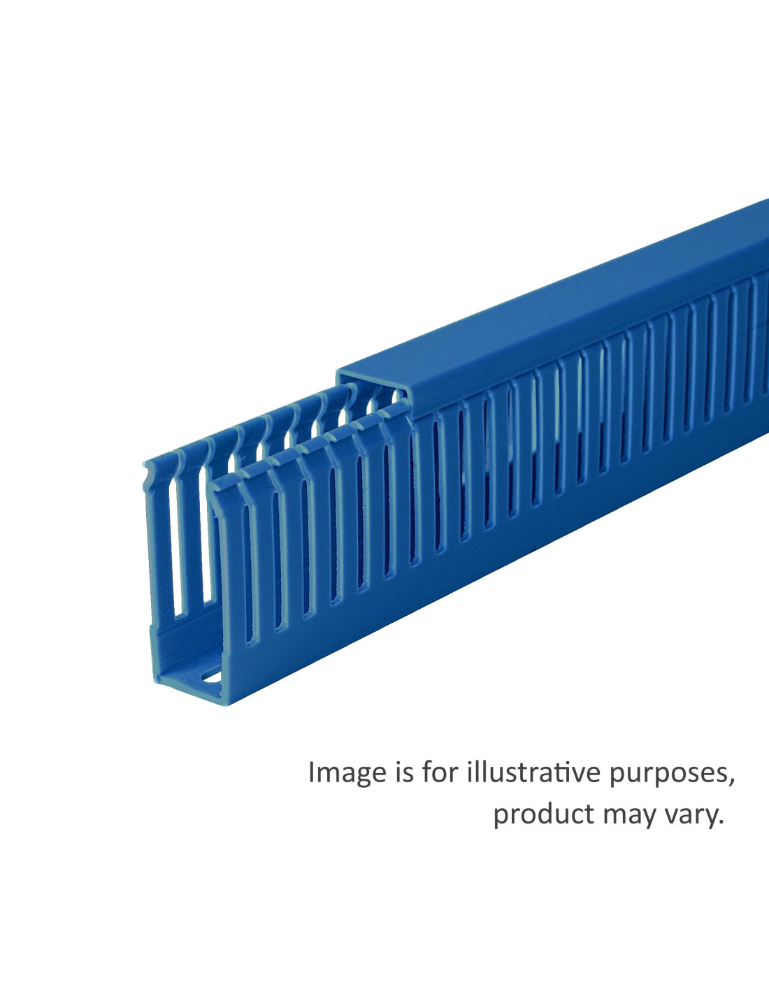 40mm(W) x 60mm(H) NARROW OPEN SLOT 4mm BLUE PVC TRUNKING 12 x 2m (24m)