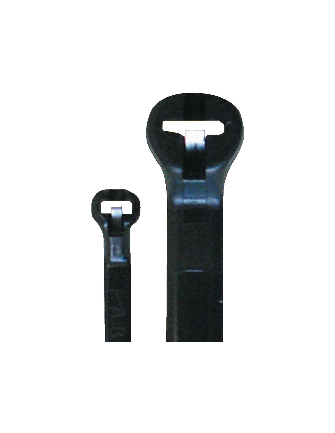 300mm x 4.8mm BARBED CABLE TIES BLACK (x100)